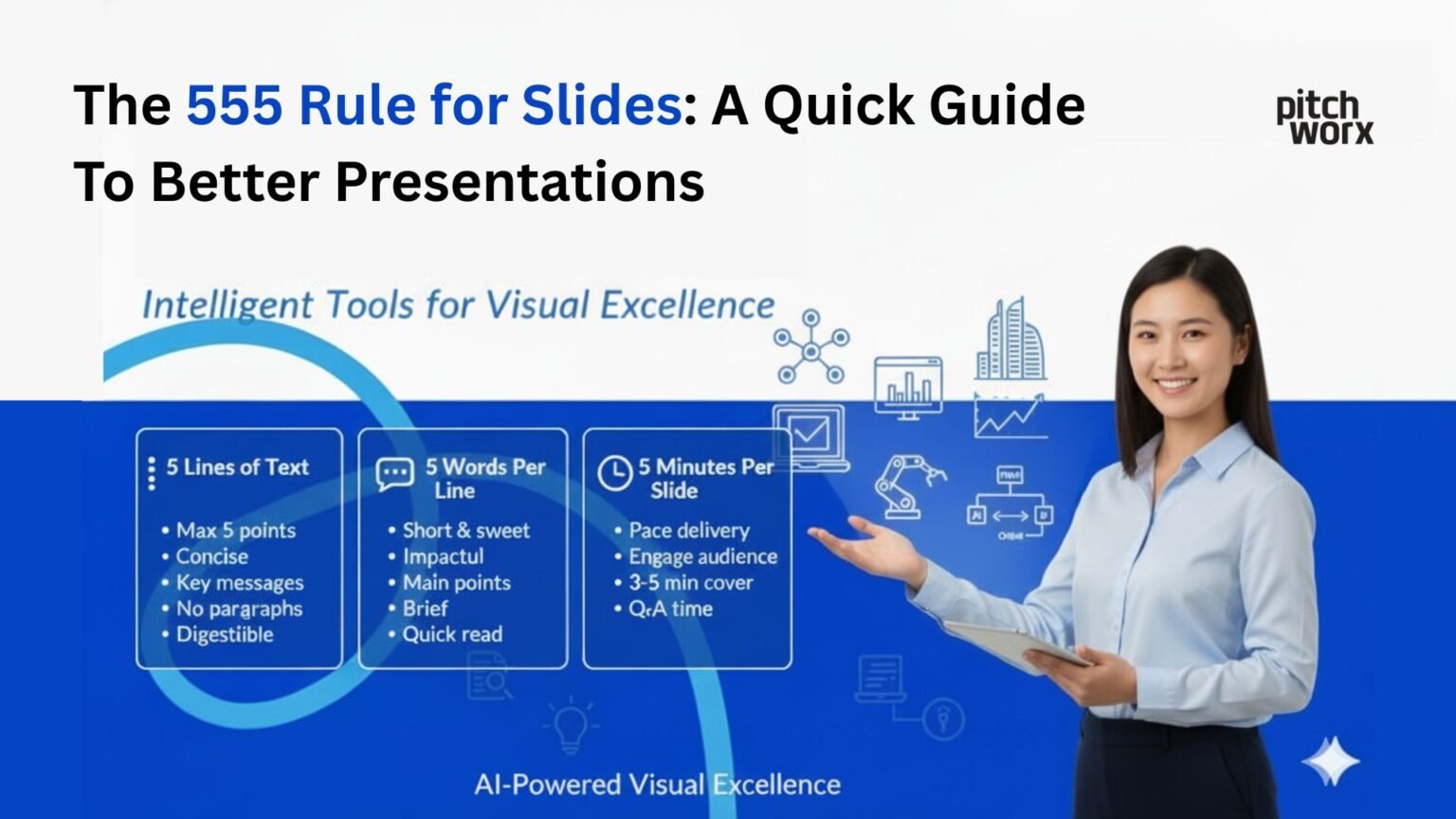 The 555 Rule For Slides: A Quick Guide To Better Presentations